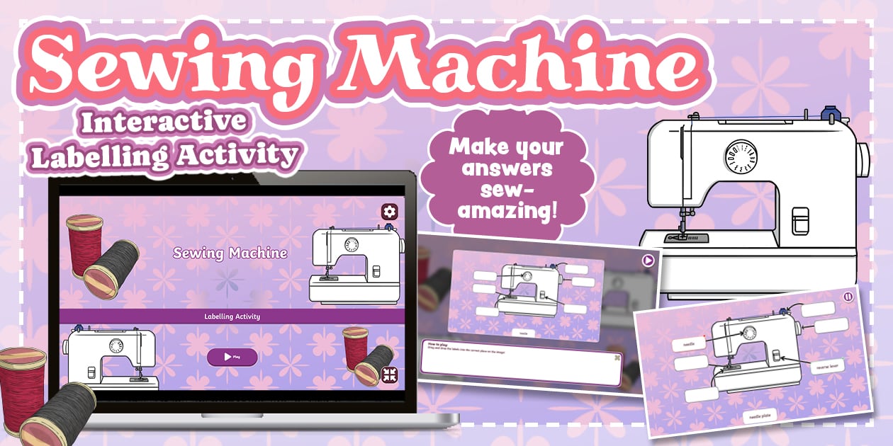 Sewing Machine Interactive Labelling Activity