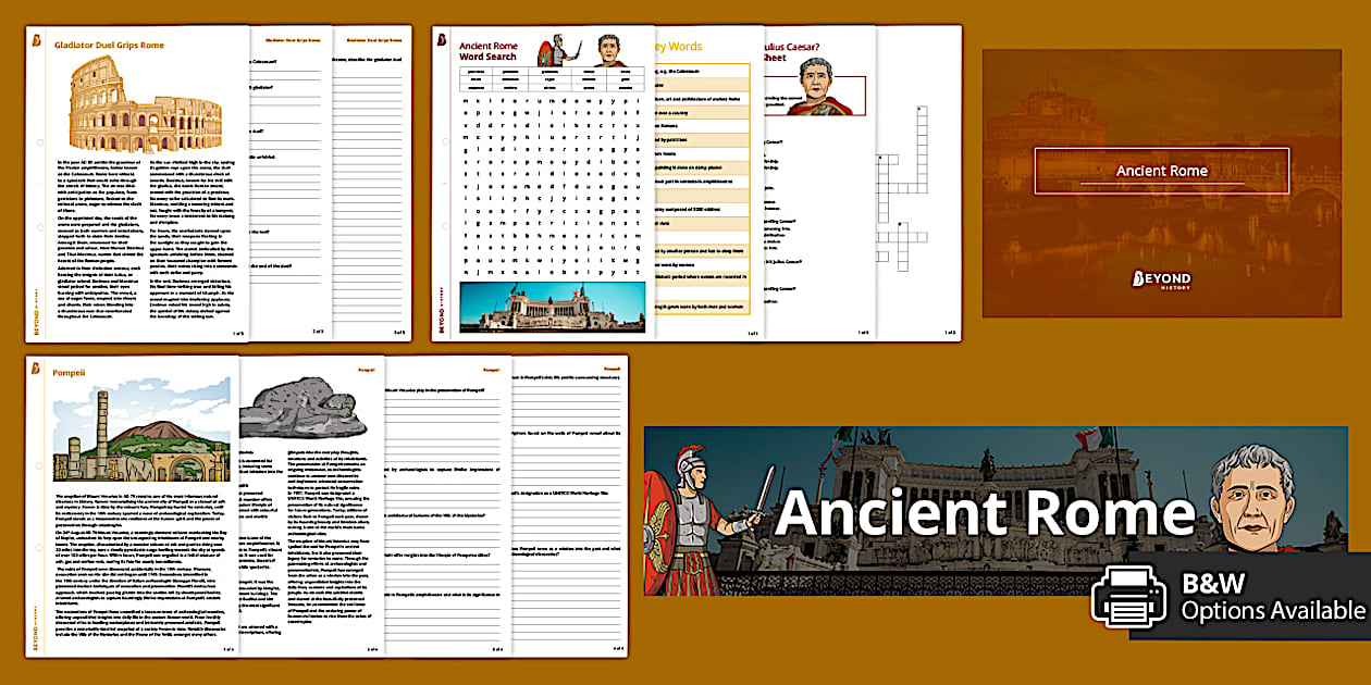 Ancient Rome Lesson Pack (teacher made) - Twinkl