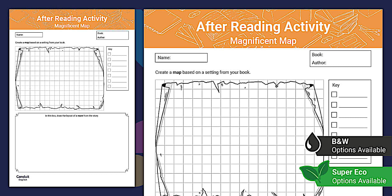 'Magnificent Maps' After Reading Activity (teacher made)