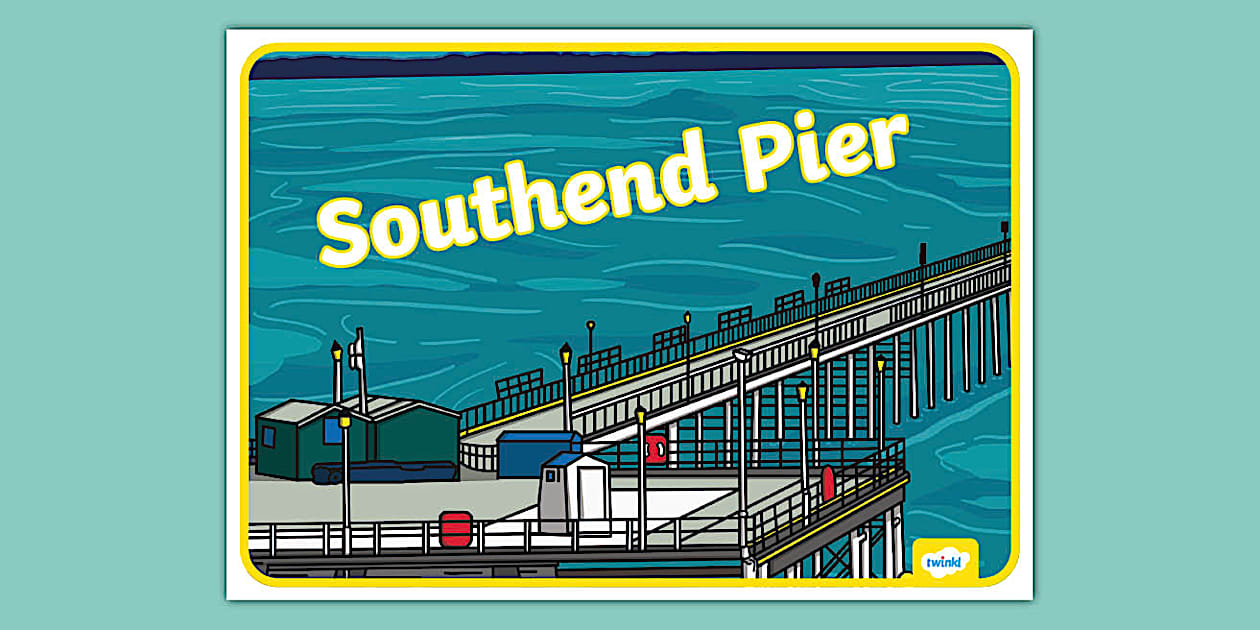 Southend Pier: The Longest Pier in the UK Display Poster