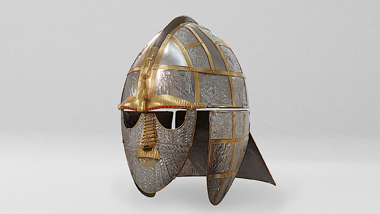 3D Model: Anglo-Saxons & Vikings - Sutton Hoo Helmet