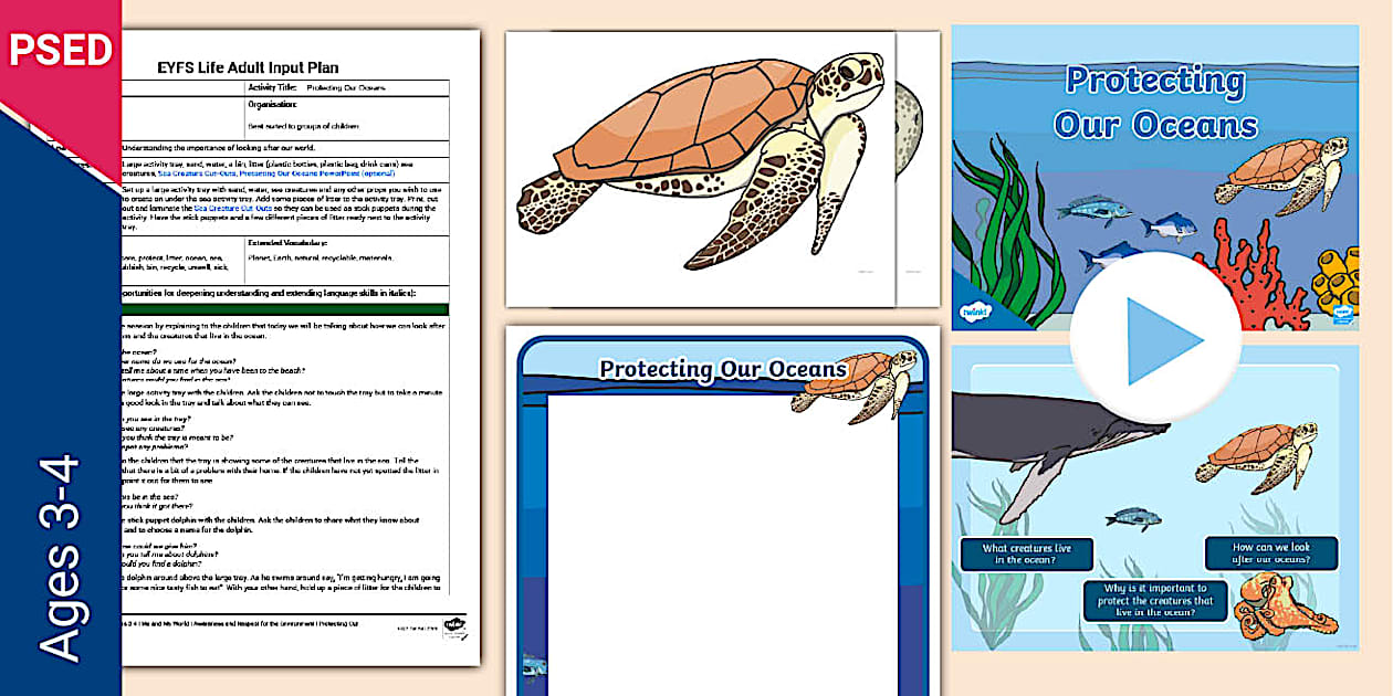PSED Protecting Our Oceans Adult Plan and Resource Pack