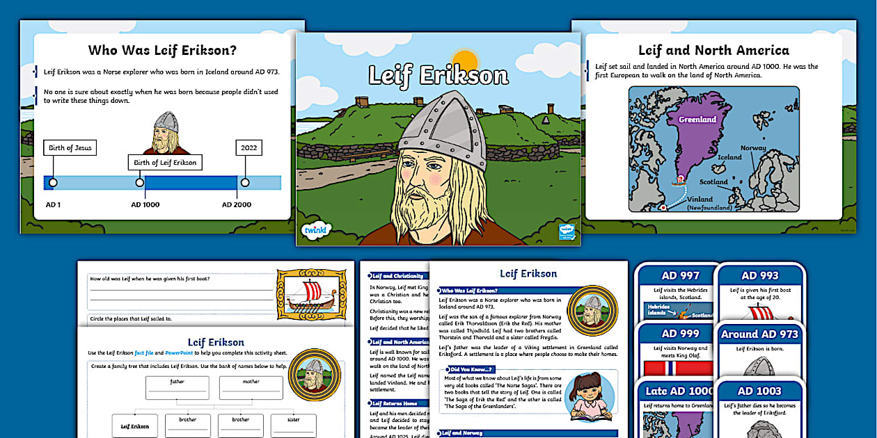 KS1 Leif Eriksson Lesson Pack (teacher made) - Twinkl