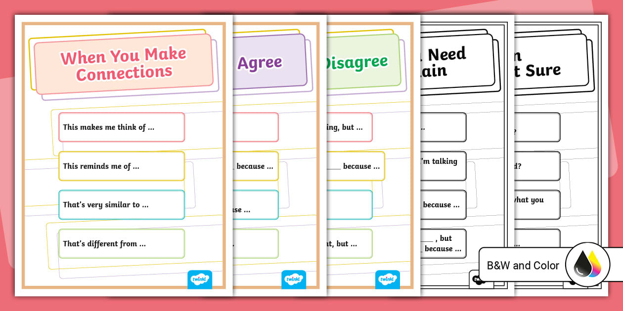 Accountable Talk Posters for 6th-8th Gr (teacher made)