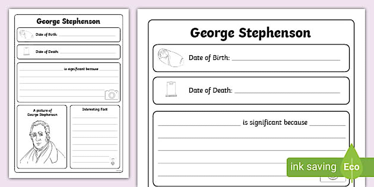 George Stephenson | Writing Frame | History | Parents
