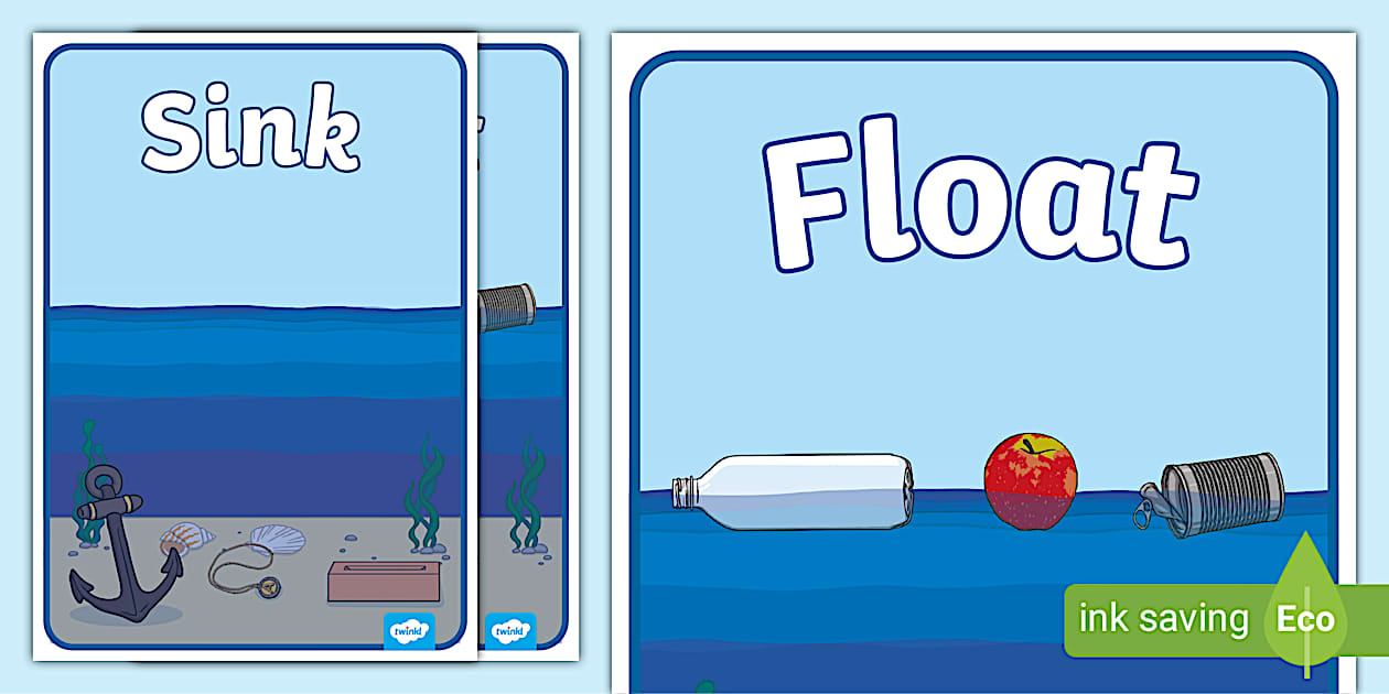 Floating and Sinking Sorting Sheets (teacher made) - Twinkl