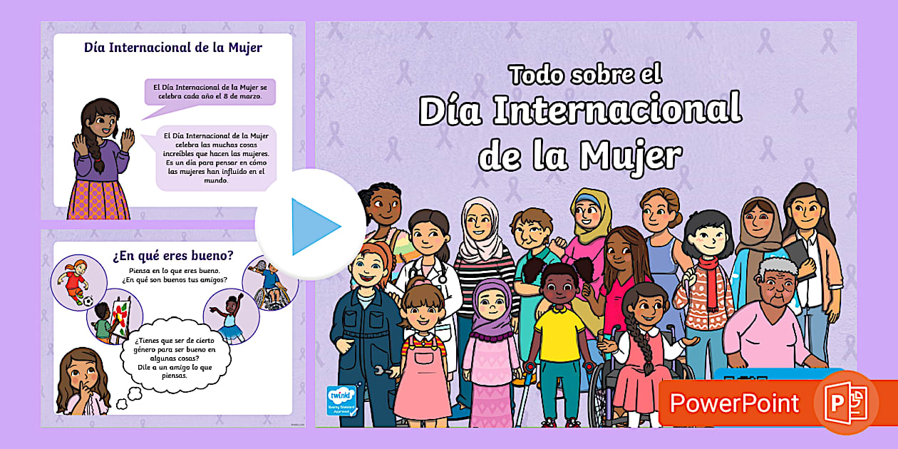 PowerPoint Día Internacional de la Mujer - Twinkl