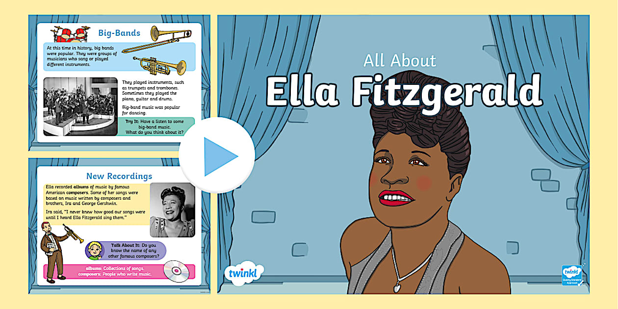 👉 KS1 All About Ella Fitzgerald PowerPoint (Teacher-Made)