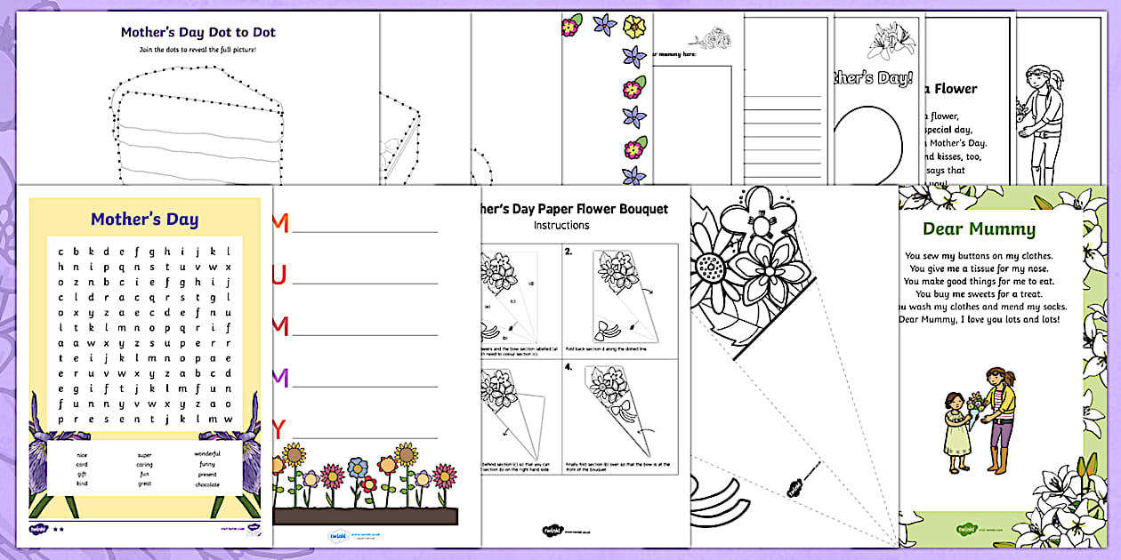 KS1 Mother's Day Activity Pack (Hecho por educadores)