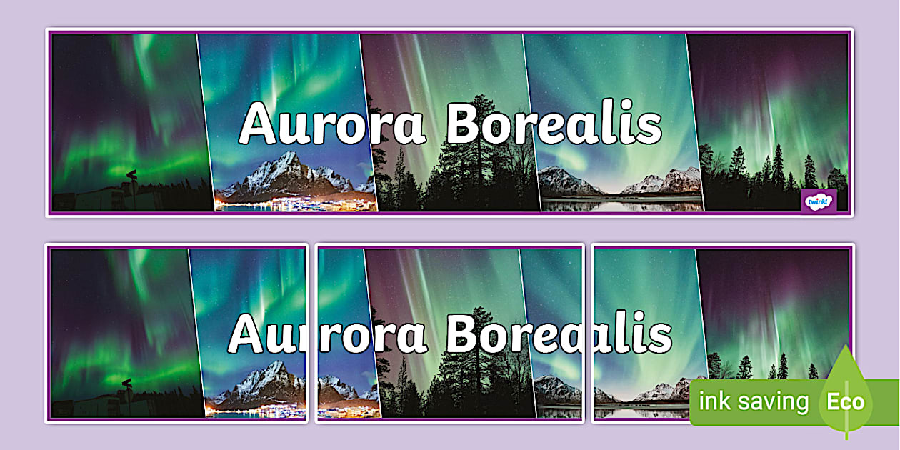 Aurora Borealis Display Banner (teacher made) - Twinkl