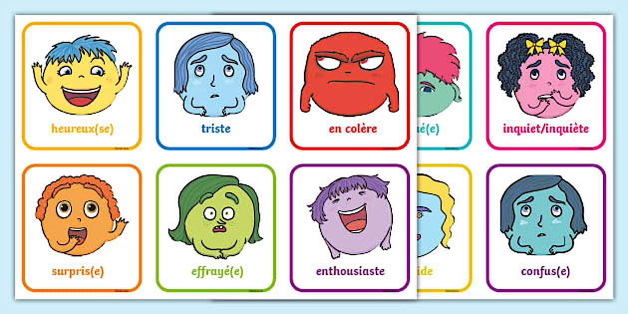 Cartes et affiches - les monstres des émotions - Twinkl