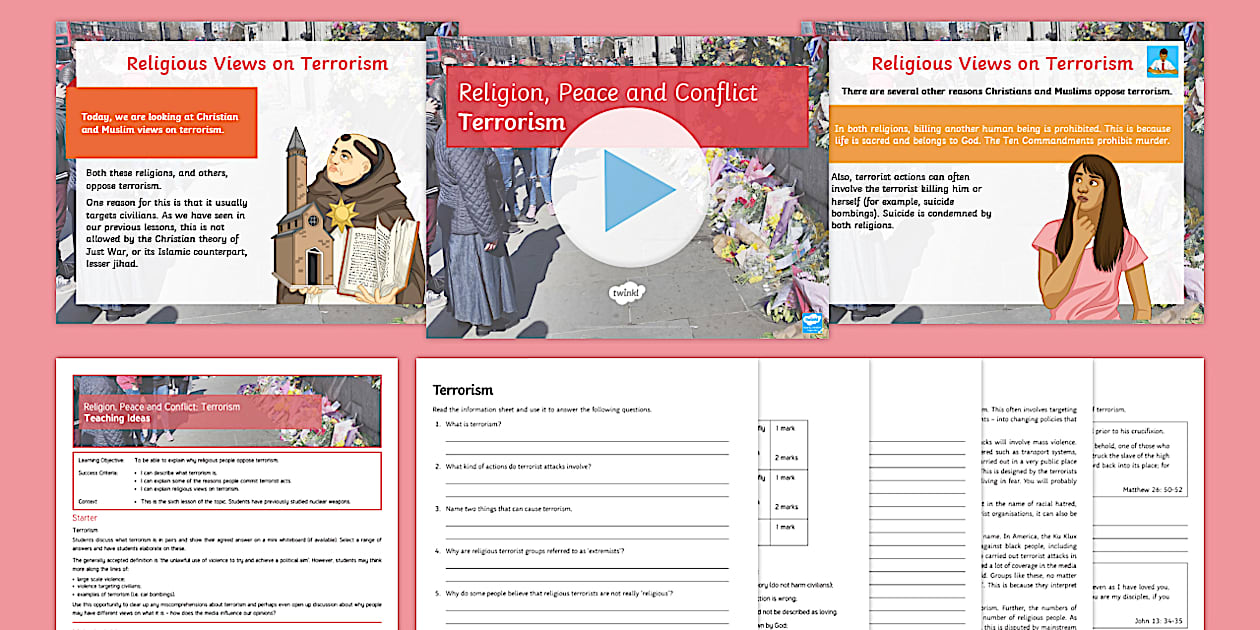 Terrorism Lesson Pack (Teacher-Made) - Twinkl