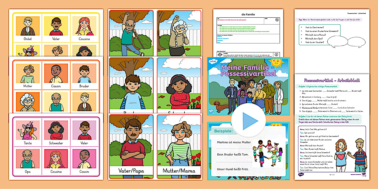 DaZ - Familie - 2. Stunde - Materialienbündel - Twinkl