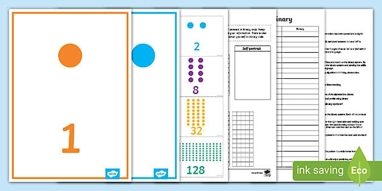 KS2 Computer-Free Coding Activity: Binary Code - Twinkl