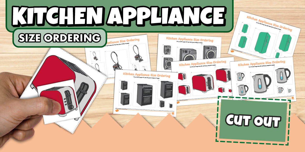 Kitchen Appliance Size Ordering Worksheets