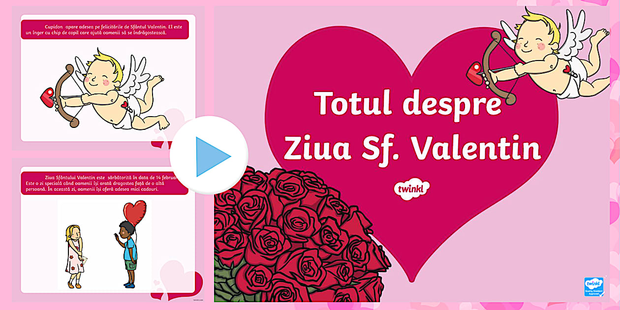 Totul despre Ziua Sfântului Valentin - Prezentare PowerPoint
