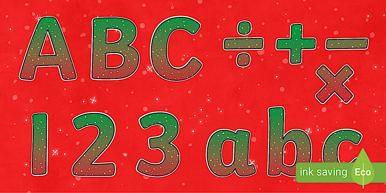 Christmas Display Lettering & Symbols (Teacher-Made)