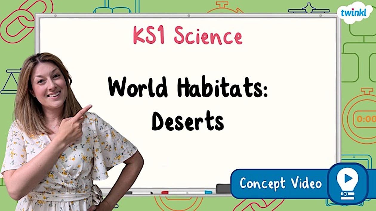 World Habitats: Deserts | KS1 Science Concept Video - Twinkl