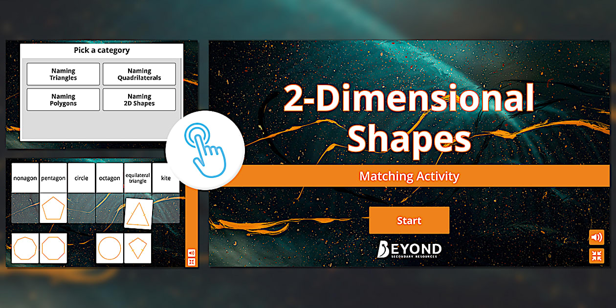 👉 Naming 2D Shapes Game | Geometry and Measure | Beyond