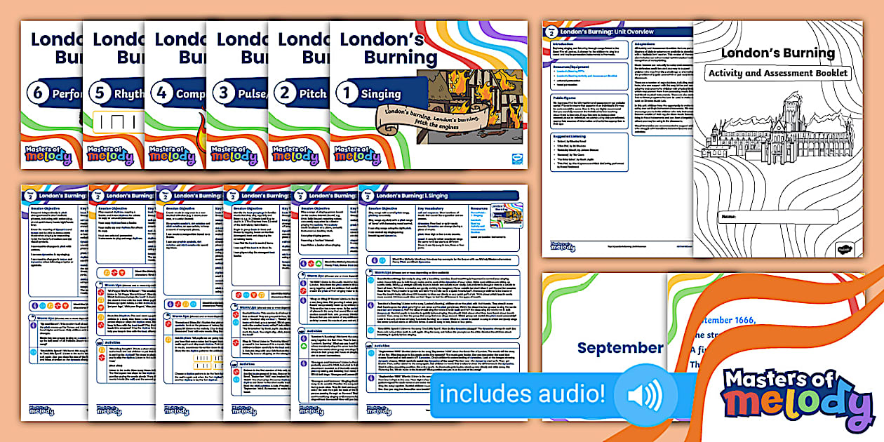 👉 Year 2 London's Burning - Unit Pack (teacher made)