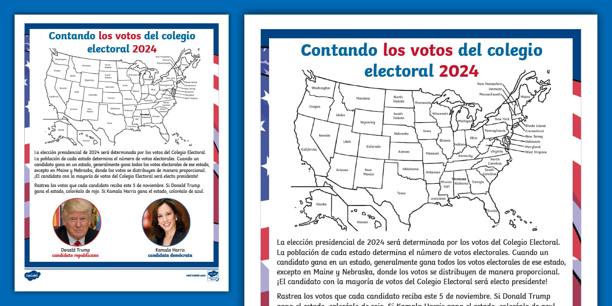 Actividad: Contando los votos del colegio electoral 2024