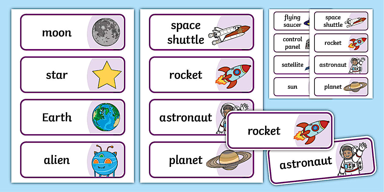 Spaceship Role Play Word Cards (teacher made) - Twinkl