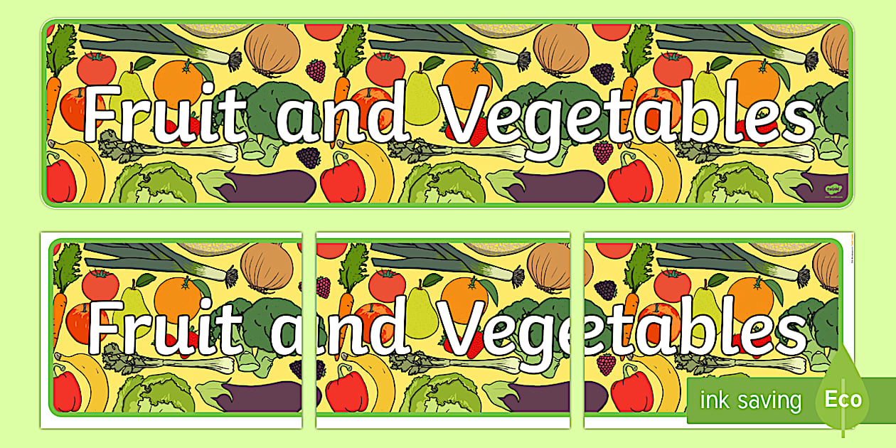 Fruit Banner | Healthy Eating | Twinkl (teacher made)