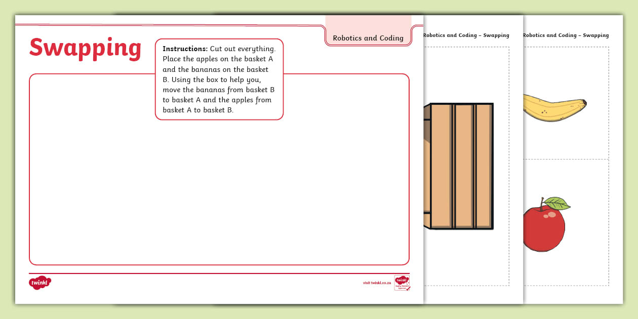 Grade R - Computational Thinking - Swapping the Fruit