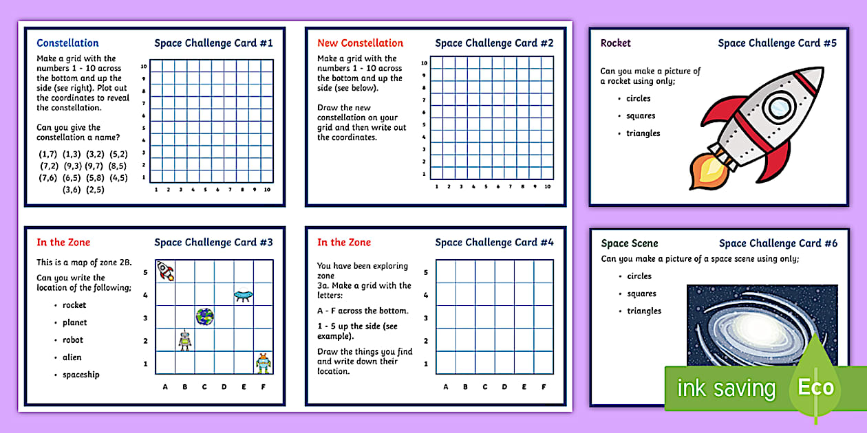KS2 Space Maths Challenge Cards (teacher made) - Twinkl