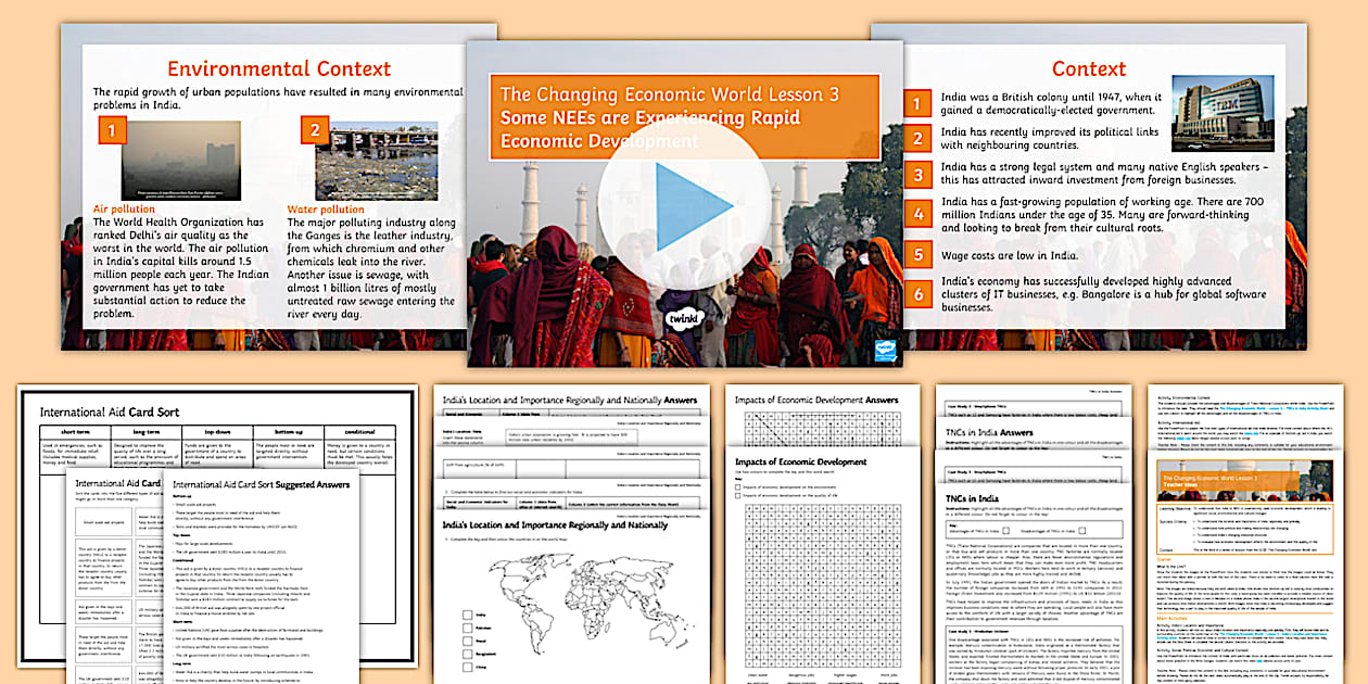 The Changing Economic World Lesson 3 (teacher made) - Twinkl