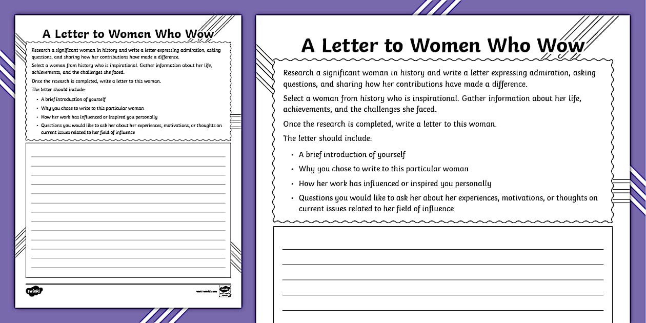 Women's History Month Activity | Class Resource | Twinkl USA