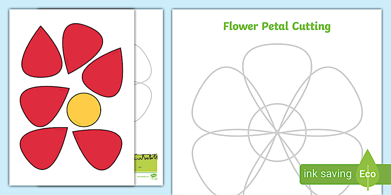 Flower Craft Template - Early Years (teacher made) - Twinkl