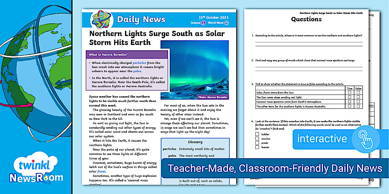 Interactive PDF: Daily NewsRoom Story - Northern Lights Surge South ...