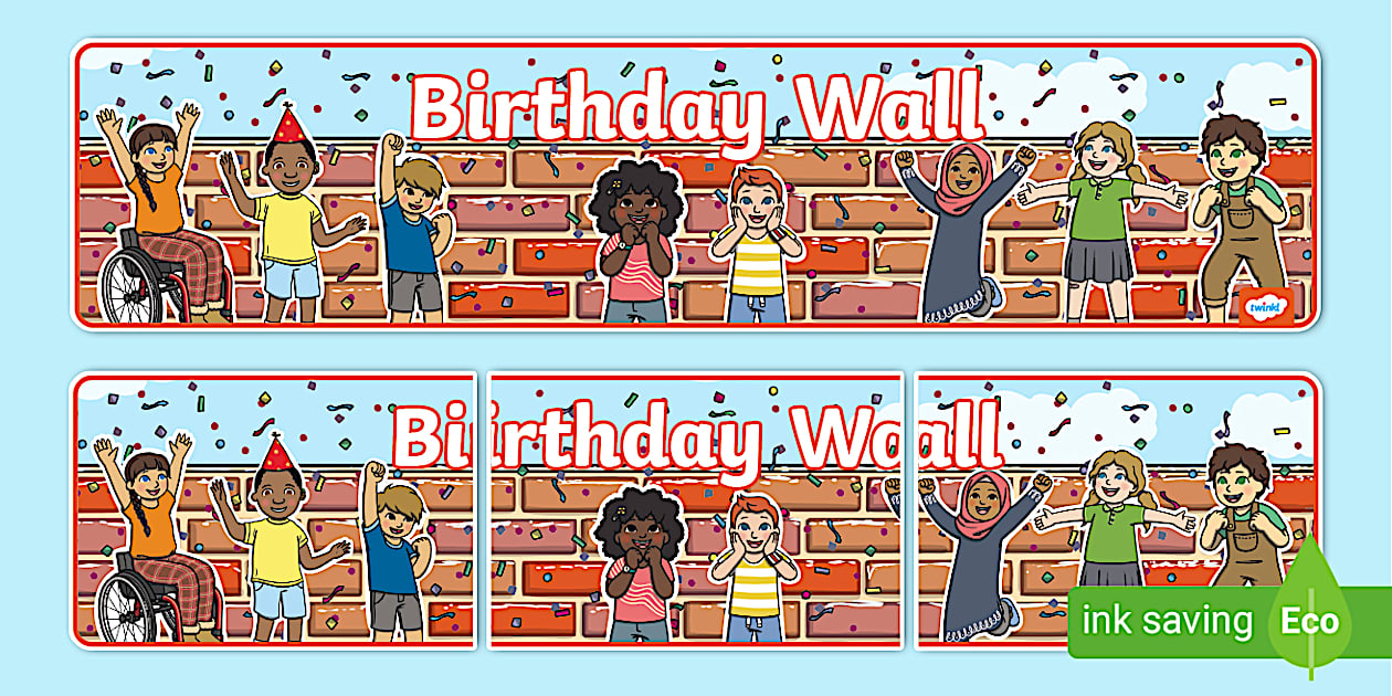 Birthday Wall Display Banner,Birthday Display,Birthdays