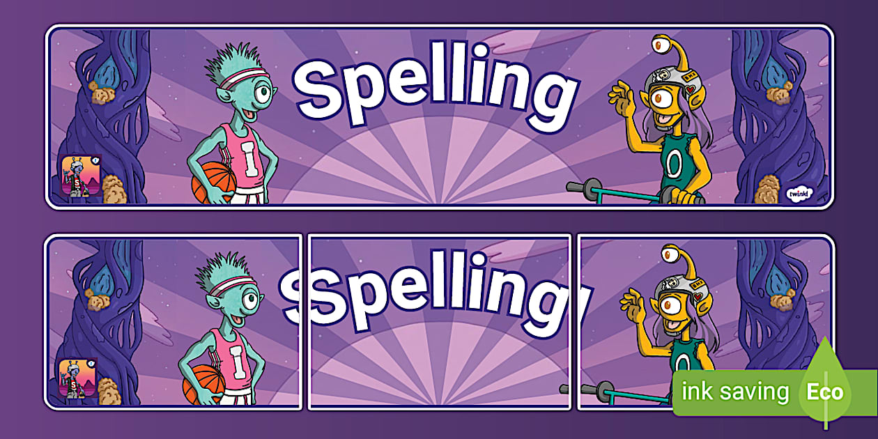 Twinkl Spelling App Display Banner (teacher made) - Twinkl