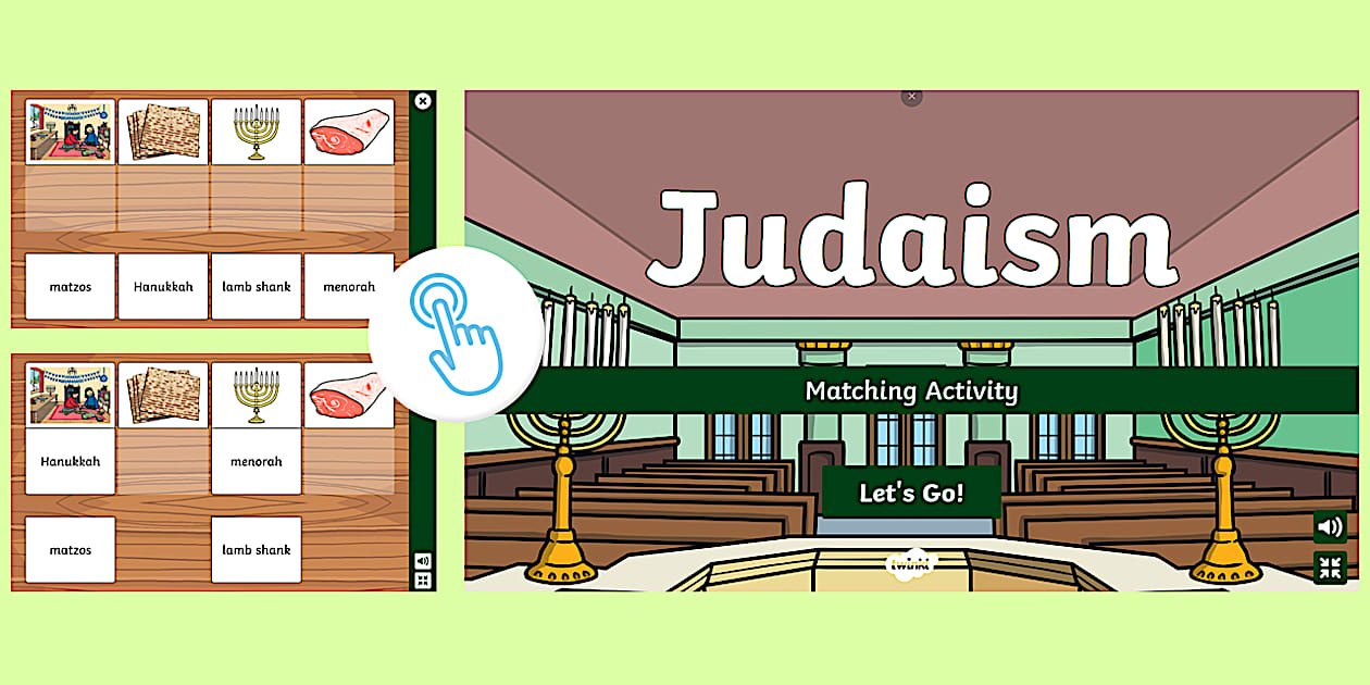 Interactive Judaism Matching Activity | Twinkl Go! - Twinkl