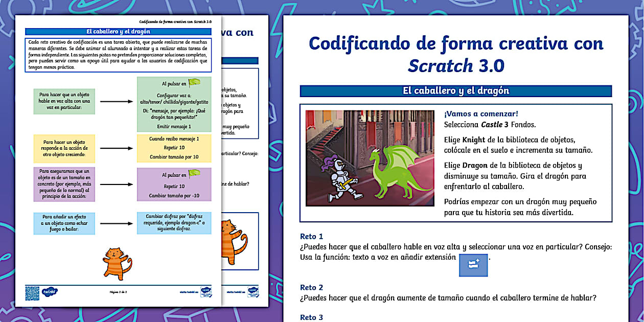 Ficha de actividad: Codificando de forma creativa con Scratch 3.0