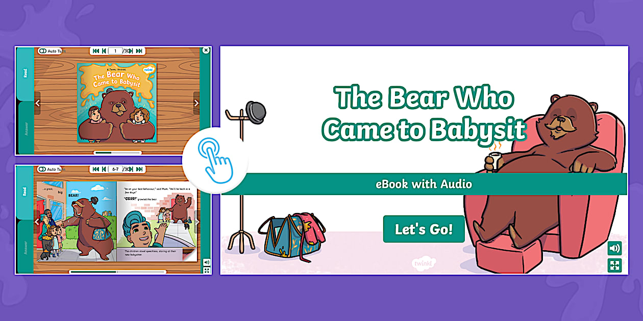 The Bear Who Came to Babysit eBook with Audio