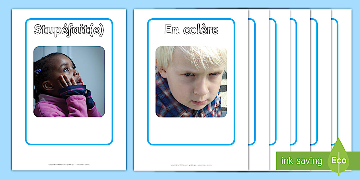 Photos d'affichage : Les émotions et les sentiments