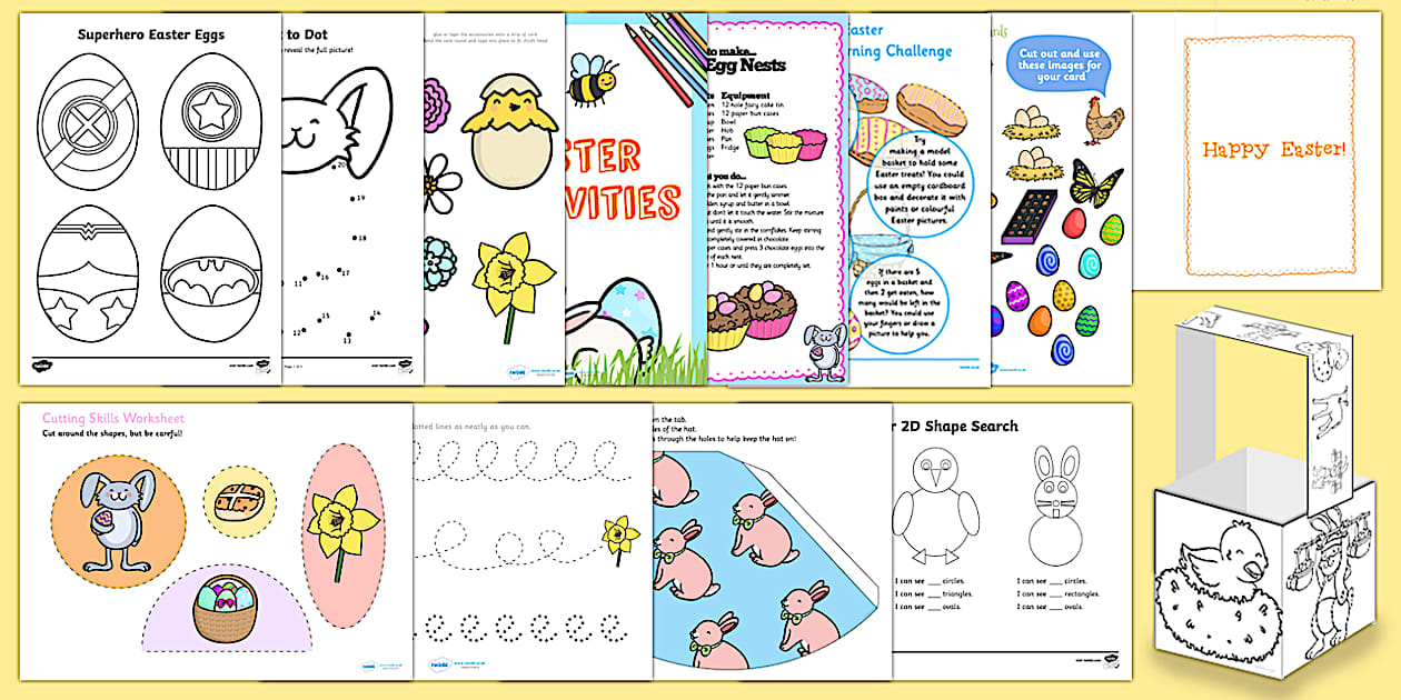 EYFS Easter Home Learning Activity Pack - Twinkl