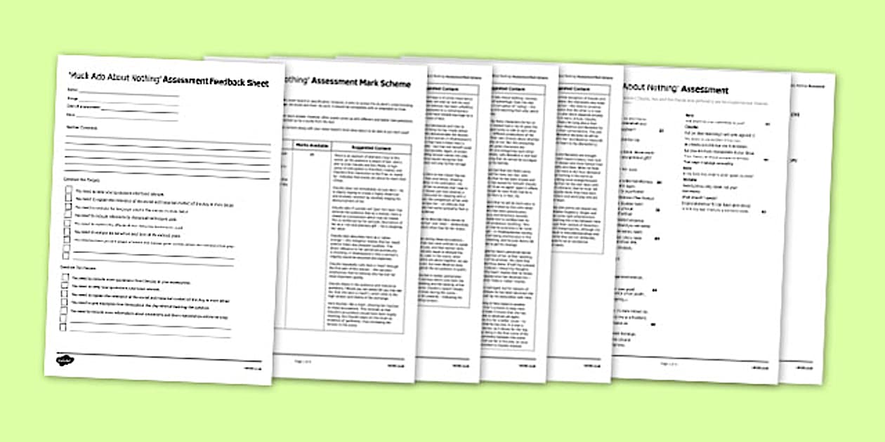 Much Ado About Nothing Assessments
