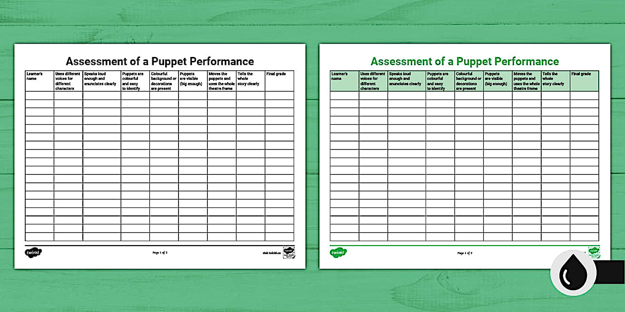 Assessment Puppet Theatre (teacher made) - Twinkl