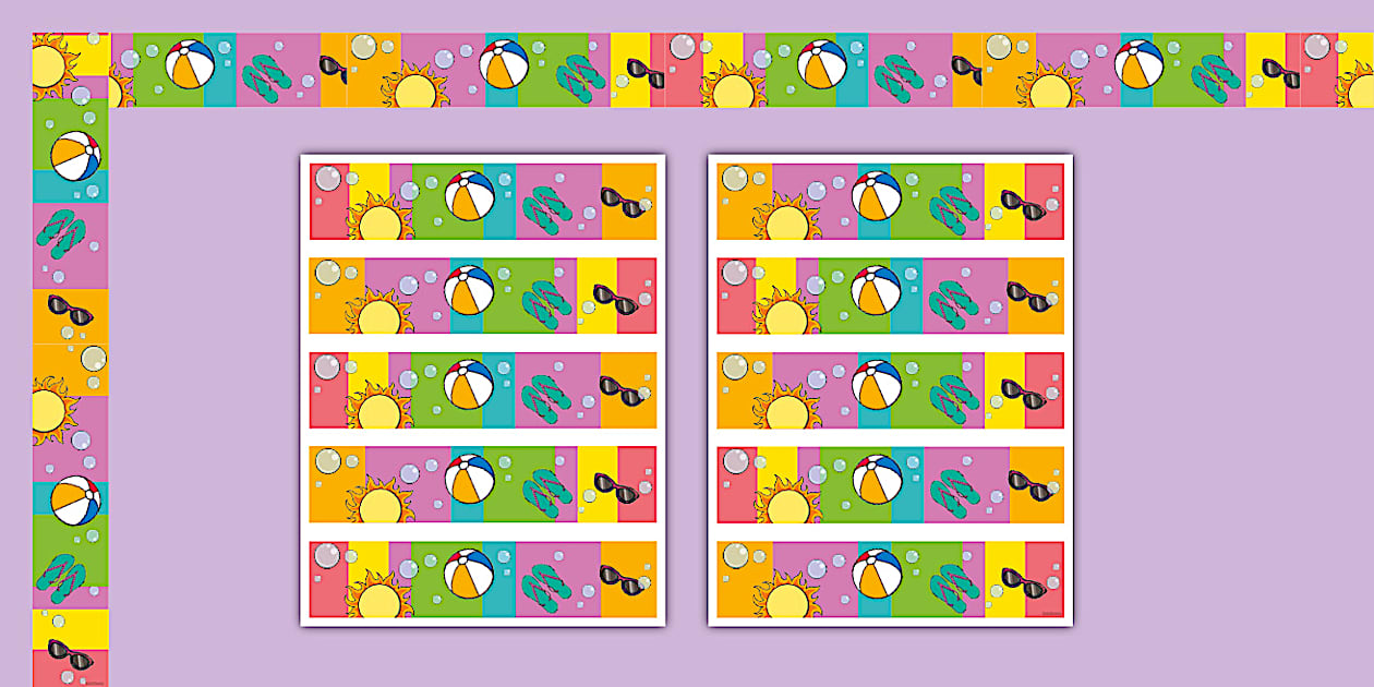 We're Bubbling With Excitement for Summer! Bulletin Borders