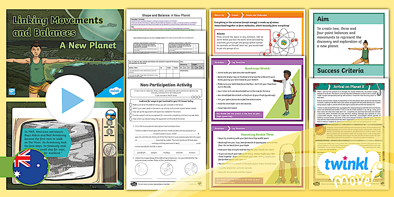 Move PE Y5 Gymnastics Gymnastics Space Lesson 2 A New Planet