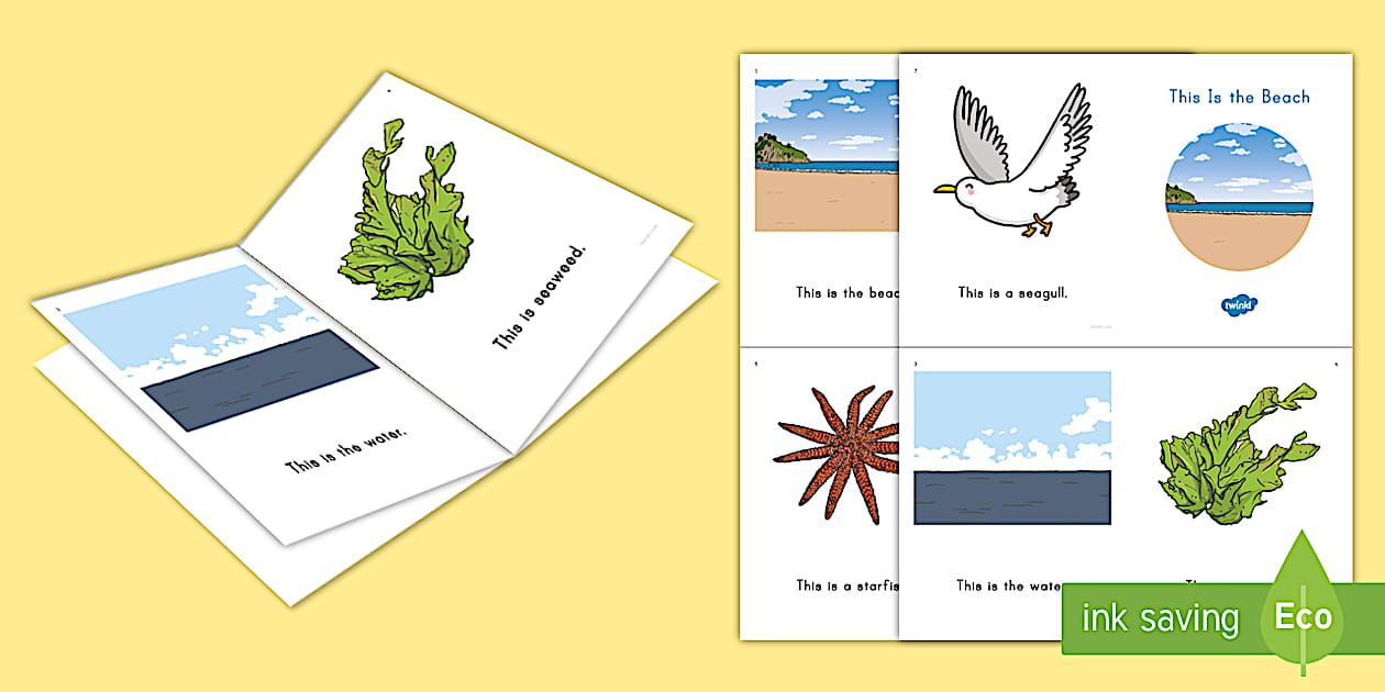 Beach Emergent Reader | Prekindergarten Resource | Twinkl US