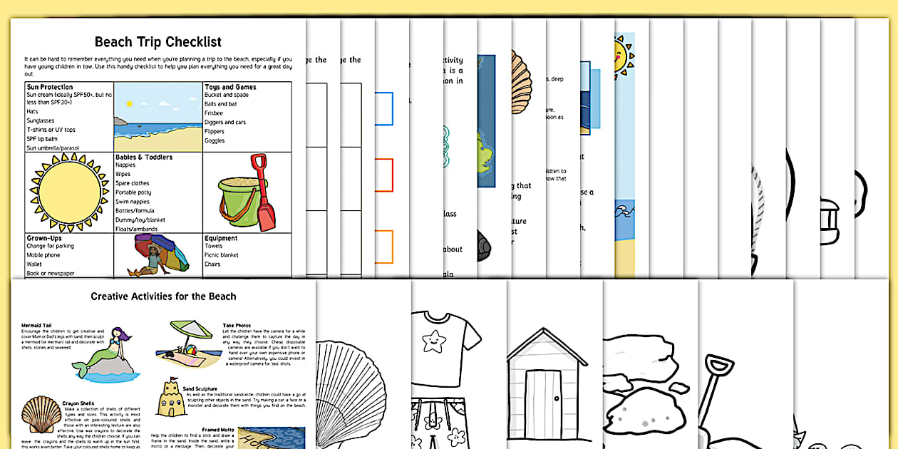 Summer Fun in the Holidays: At the Seaside Activity Pack