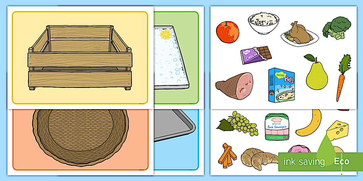 Visual Food Group Sorting Activity Mat - Food Group Sorting Activity