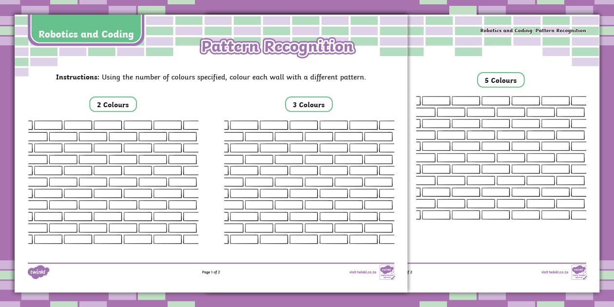 Foundation Phase - Pattern Recognition- Worksheet: The Wall