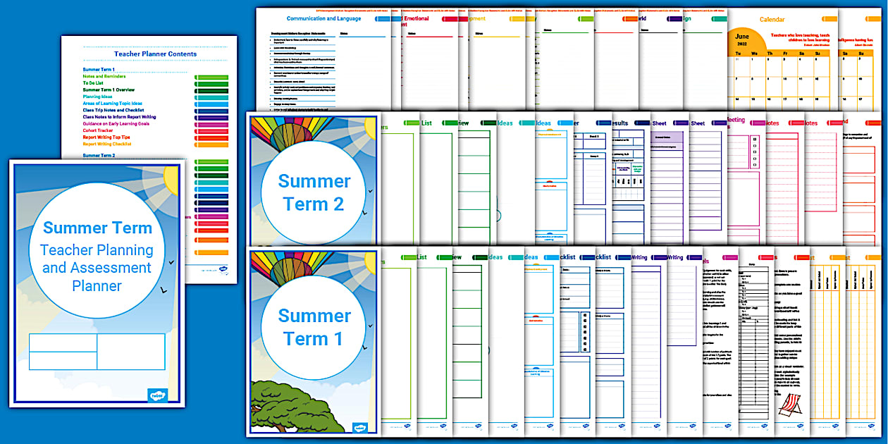EYFS Summer Term Teacher Planning and Assessment Planner