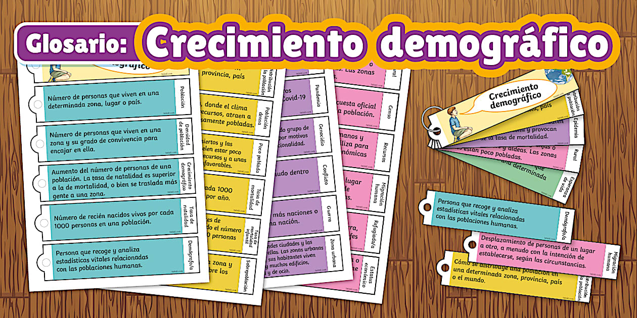 Glosario: Crecimiento demográfico